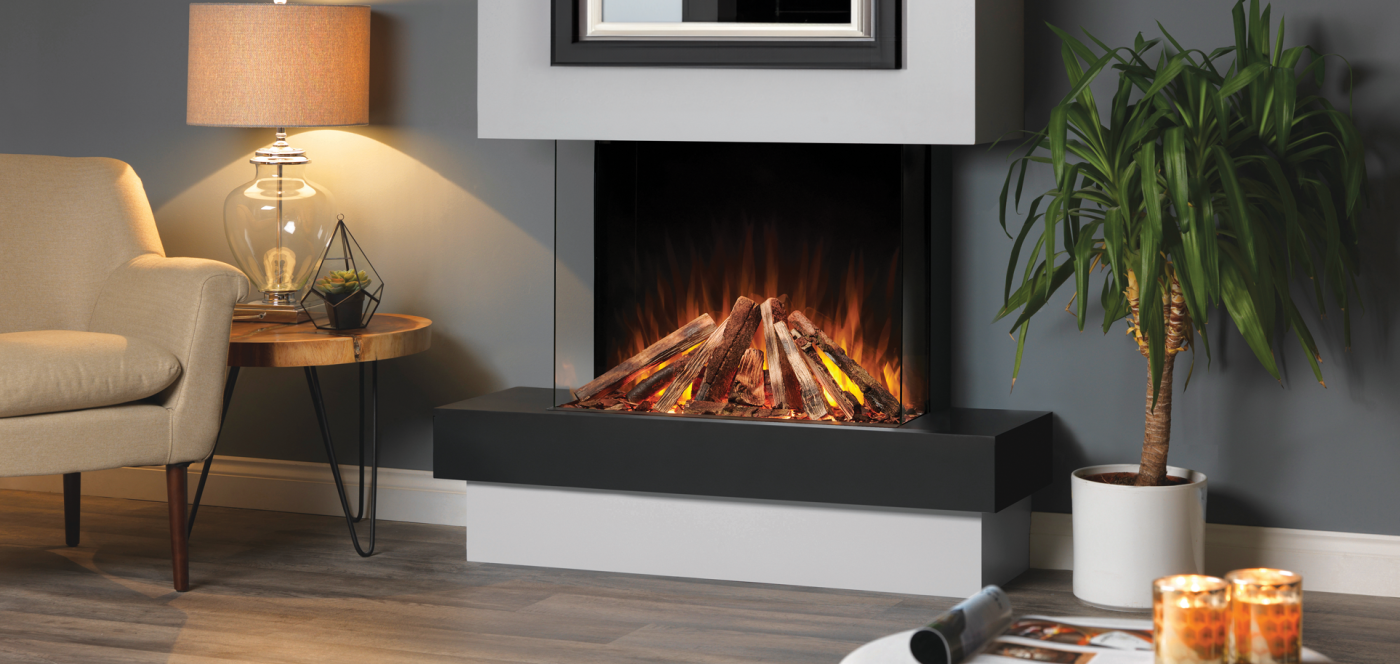 Luxury Electric Fires by Solution Fires | Brandon with Chimney Breast ...