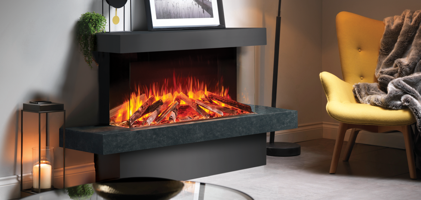 Luxury Electric Fires by Solution Fires | Brandon with Base Electric ...